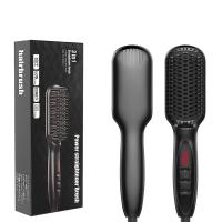 China 230 Degree Heated Hair Straightening Comb , Ultralight ROHS Hot Air Styling Brush for sale