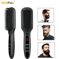 China 230 Degree Heated Hair Straightening Comb , Ultralight ROHS Hot Air Styling Brush for sale
