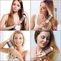 China Antiscalding Electric Hair Straightener Comb Brush Anti Frizz Multipurpose for sale