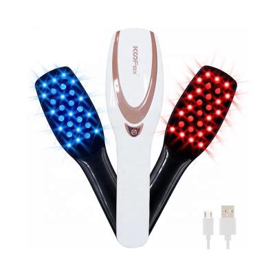 China USB Phototherapy Scalp Massager Comb , Anti Hair Loss Electric Straightener Comb for sale