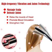 China USB Phototherapy Scalp Massager Comb , Anti Hair Loss Electric Straightener Comb for sale