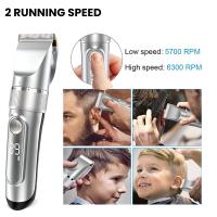 China IPX6 Waterproof FCC Hair Trimmer Set For Men Skinsafe Five Speed Adjustment for sale