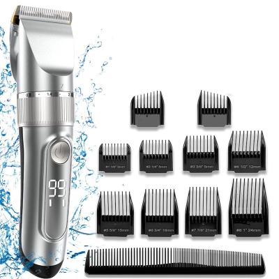 China IPX6 Waterproof FCC Hair Trimmer Set For Men Skinsafe Five Speed Adjustment for sale