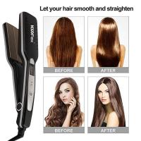 China 450F Pro Salon Hair Straightener , Ultralight Frizzproof 2 In 1 Flat Iron for sale