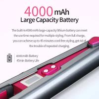 China Antistatic Ceramic Coating Mini Cordless Hair Straightener Frizz Proof Lightweight for sale