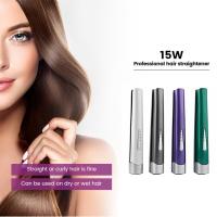 China Ceramic USB Travel Hair Straighteners , Cordless Antistatic Mini Portable Flat Iron for sale