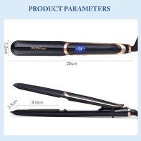China Ceramic Tourmaline Infrared Hair Straightener Multipurpose LCD Display for sale