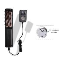 China Portable Wireless Multifunctional Hair Dryer Brush Straightener PTC Heater Frizzproof for sale