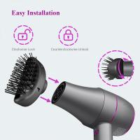 China Professional Negative Ion 1800W Powerful AC Motor Gray Nylon Hair Dryer for sale