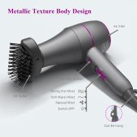 China Professional Negative Ion 1800W Powerful AC Motor Gray Nylon Hair Dryer for sale
