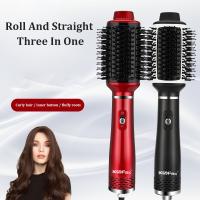 China OEM 3 In 1 Multifunctional Hair Dryer Brush 240V Hair Straightener Comb for sale