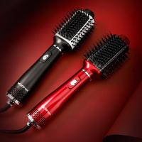 China OEM 3 In 1 Multifunctional Hair Dryer Brush 240V Hair Straightener Comb for sale
