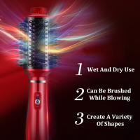 China OEM 3 In 1 Multifunctional Hair Dryer Brush 240V Hair Straightener Comb for sale