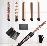 China Multi Functional Electric Hair Curler 5 In 1 Tourmaline Ceramic Curling Stick Set for sale