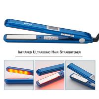 China Professional LCD Display Flat Iron Hair Straightener Ultrasonic Infrared Ionic for sale