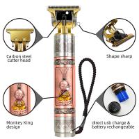 China Metal Cordless Hair Clipper Face Shaver Usb Rechargeable Electric Hair Cut Trimmer for sale