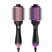 China 4 In 1 Multi Functional Hot Air Dryer Comb Brush Hair Curler Tourmaline Ceramic for sale
