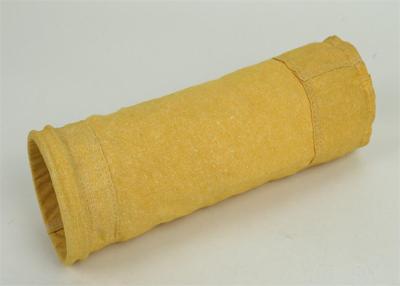 China Cement Preheater 500-550GSM P84 Filter Bag Singeing Oil / Water Repellent for sale