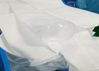 China Abrasion Proof Cylindrical  Polyester Filter Bag Singeing Treatment for sale