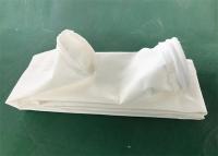 China Abrasion Proof Cylindrical  Polyester Filter Bag Singeing Treatment for sale