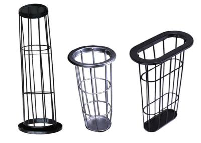China SS304 Preservative Dust Collector Bags And Cages 10 16 Wires Silver Color for sale