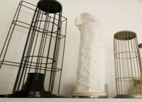 China 4 Inch Long Silicone Dusting Industrial Filter Cages For Bag Dust Removal for sale