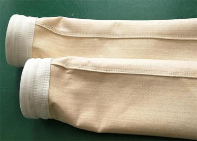 China Oil Repellent Aramid Nomex Filter Bag 0.24g/M3 For Ore Smelting Furnace for sale