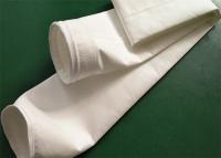 China White Round Polyester Felt Filter Bag Excellent Anti Static Flame Retardant for sale