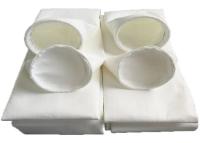 China White Round Polyester Felt Filter Bag Excellent Anti Static Flame Retardant for sale