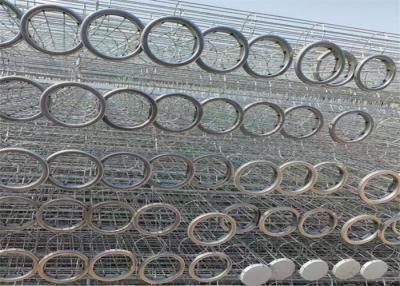 China PVC Coated 18 Vertical Line Dust Collector Cage Filter Bag Corrosion Resistant for sale