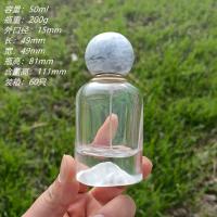 China Recyclable 50ml Perfume Spray Bottle Thick Bottom Bayonet Color Glass for sale
