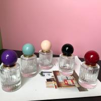 China Glass 50ml Perfume Spray Bottle Round Cap Cosmetic Rectangle Shape for sale