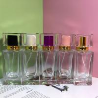 China High Grade 50ml Perfume Spray Bottle 500pcs Square Cosmetic Sub Bottling for sale