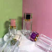 China High Grade 50ml Perfume Spray Bottle 500pcs Square Cosmetic Sub Bottling for sale