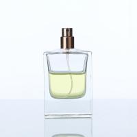 China Empty 50ml Perfume Spray Atomizer Bottle Transparent Square Fine Processing for sale