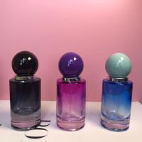 China Portable Exquisite 30ml Perfume Spray Bottle Gradient Color Round Cap for sale