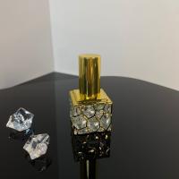 China 10ml Perfume Spray Bottle Water Cube Golden Bottle Portable 500 Pcs for sale