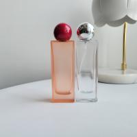 China 50ml 100ml Perfume Spray Bottle Wood Cap Muti Colors for sale