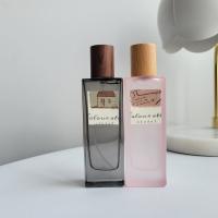 China 50ml 100ml Perfume Spray Bottle Wood Cap Muti Colors for sale