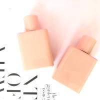 China Rectangle 30ml 50ml Perfume Spray Bottle Pink Portable Recyclable Filling for sale