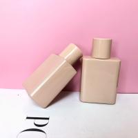 China Rectangle 30ml 50ml Perfume Spray Bottle Pink Portable Recyclable Filling for sale