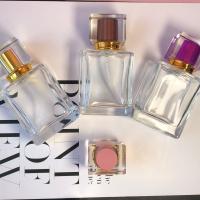 China Square Transparent Perfume Spray Bottle Glass 30ml 50ML 500pcs for sale
