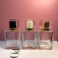China Square Transparent Perfume Spray Bottle Glass 30ml 50ML 500pcs for sale
