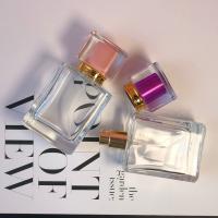 China Square Transparent Perfume Spray Bottle Glass 30ml 50ML 500pcs for sale