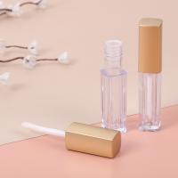 China 3ml Rubber Plastic Empty Lip Gloss Tubes 12000PCS Square Private Label for sale