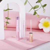 China 5ml Clear Empty Lip Gloss Tubes With Custom Logo Round Lipgloss Contaniner for sale