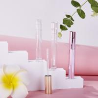 China 5ml Clear Empty Lip Gloss Tubes With Custom Logo Round Lipgloss Contaniner for sale
