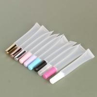 China 15ml Clear Lip Gloss Tubes Transparent Glaze Squeeze for sale