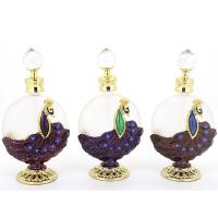 China 30ml Arabic Empty Glass Essential Oil Bottle Middle East Perfume UV Coating for sale