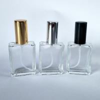 China Flat Square Glass Perfume Spray Bottle 15ml Empty Recyclable Filling for sale